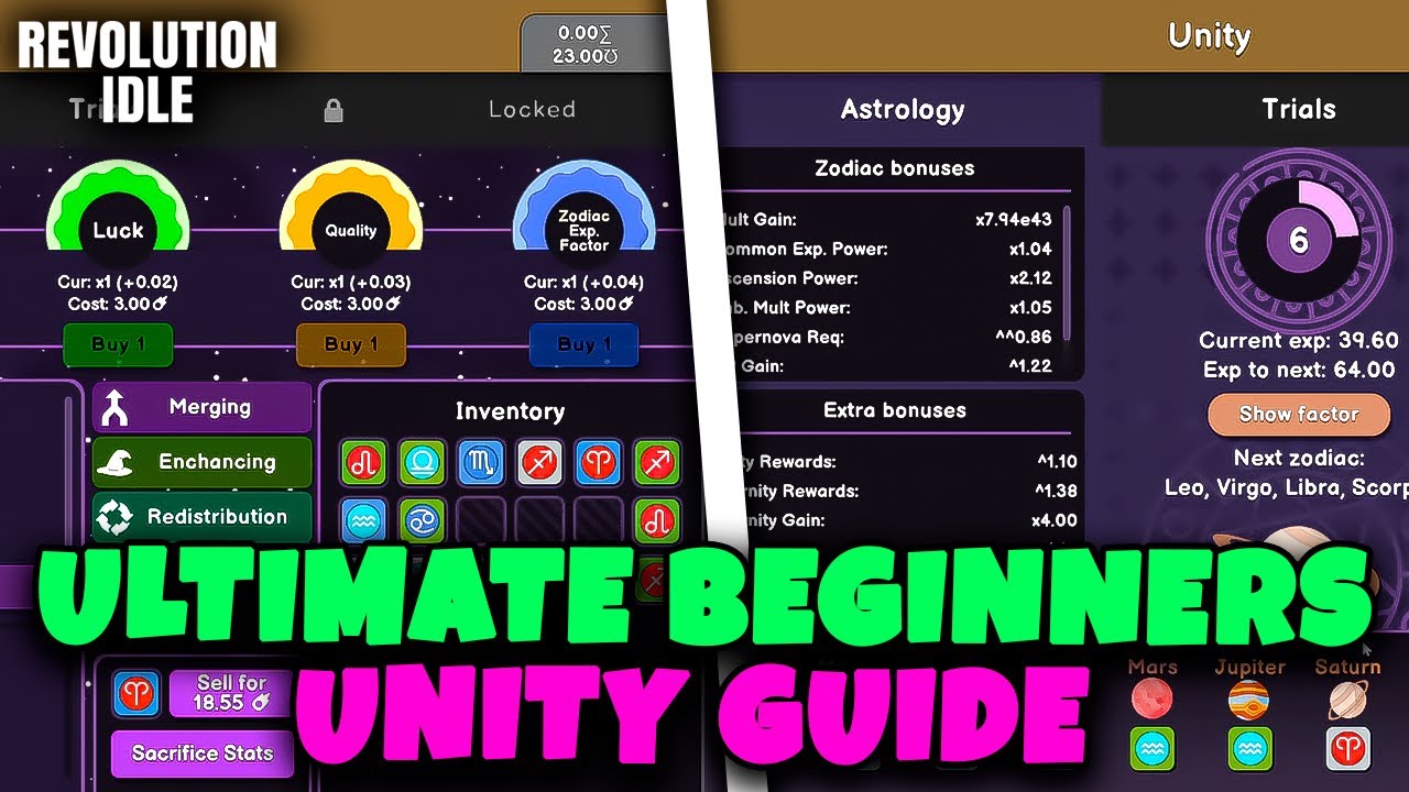 Revolution Idle Unity Guide - Game Vault